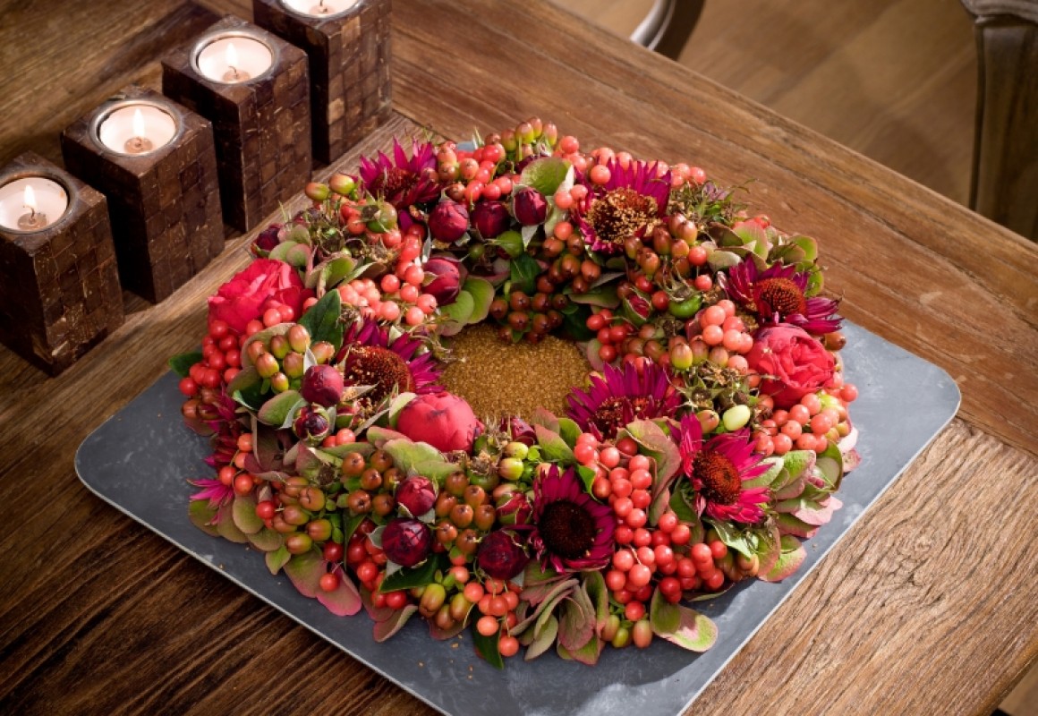 Couronne d'automne chaleureuse - OASIS® Floral Products